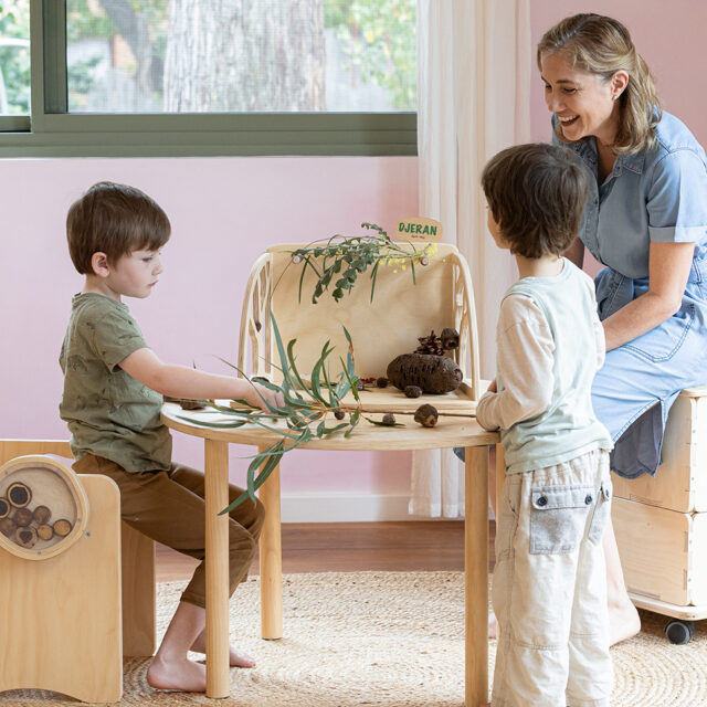 Nature Season Table - Crafted Wood