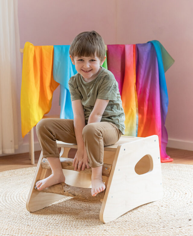 Log Step - Crafted Wood